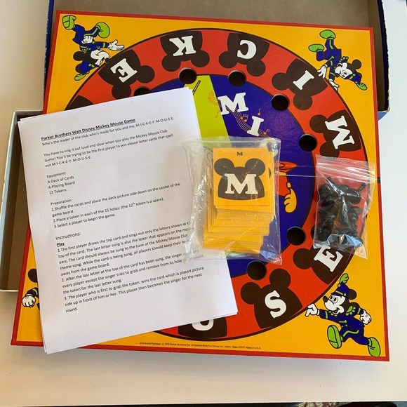 Parker Brothers | Toys | Vintage 976 Walt Disneys Mickey Mouse Board ...